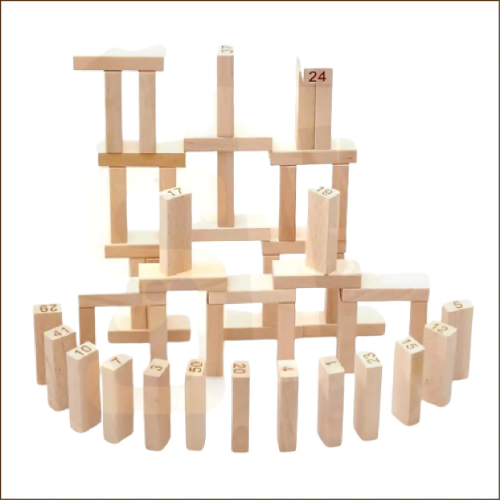 Jumbo Jenga Classic Wooden Blocks Stacking Game – Smart Toys