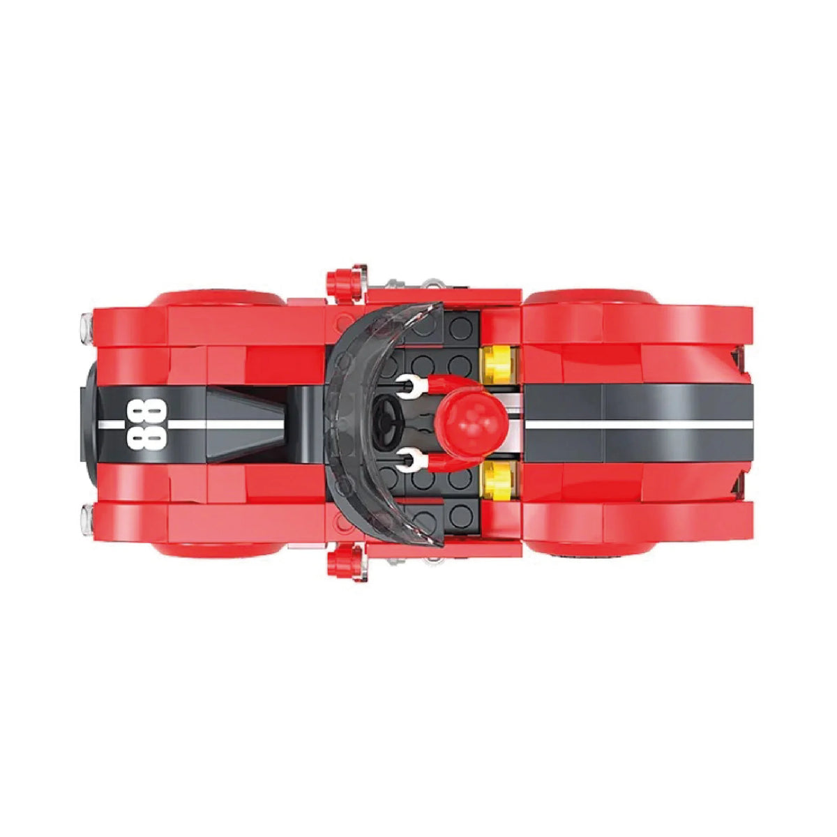 COGO Red Classic Car Building Blocks Kit – 173 Pieces (Age 6+) – Smart Toys