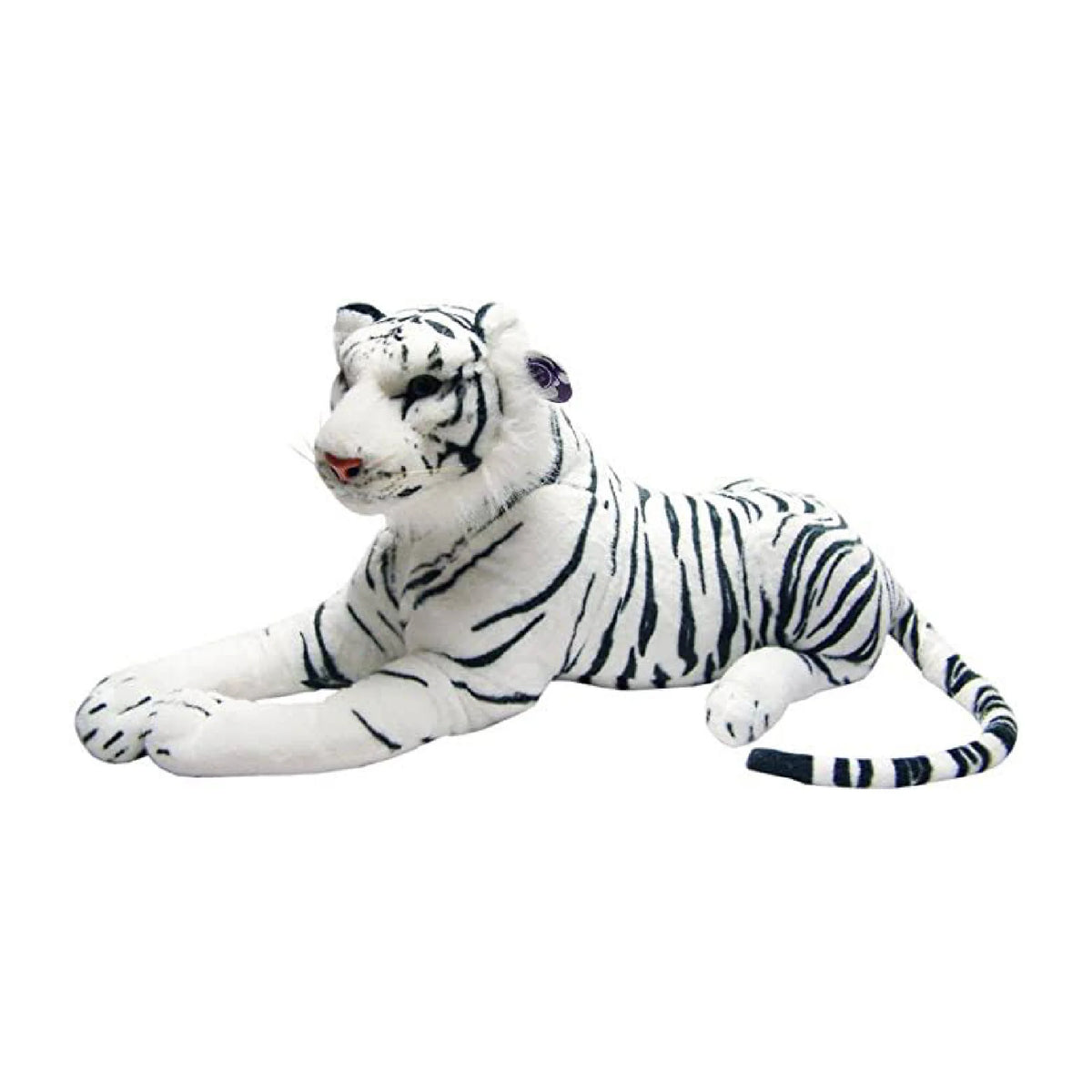 Giant Plush White Tiger Doll - Huge Simulation Toy – Smart Toys